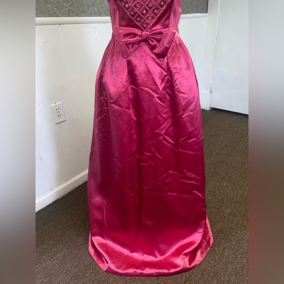 Mike Benet | Dresses | Vintage Mike Benet Satin 95s 1960s Hot Pink Prom ...